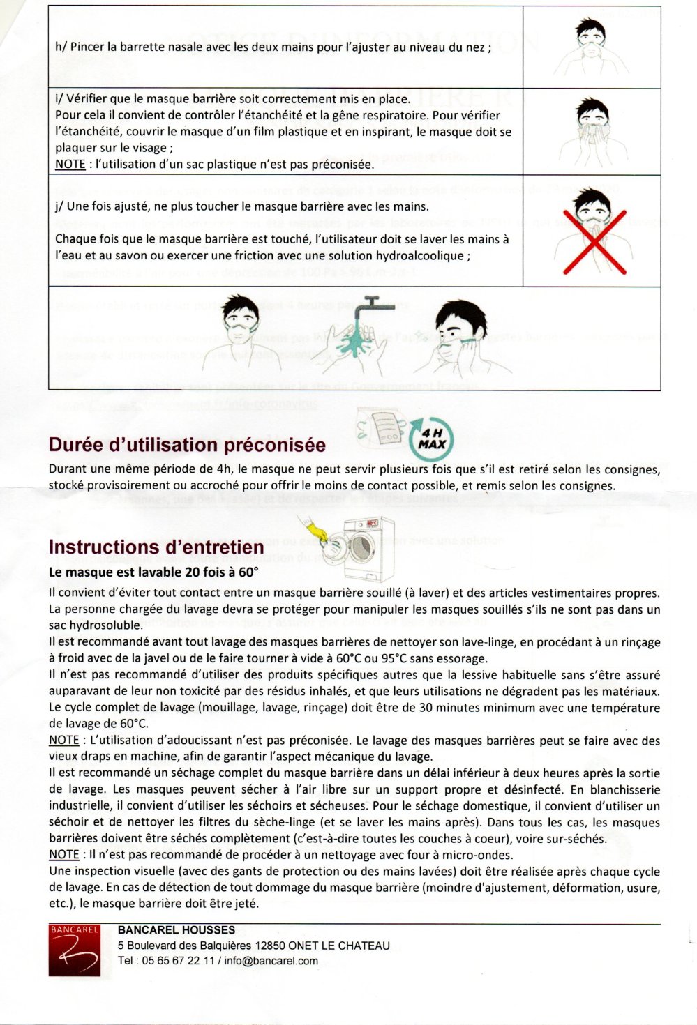 Notice d'utilisation des masques du FSE - ACTUALITES AU COLLEGE ...